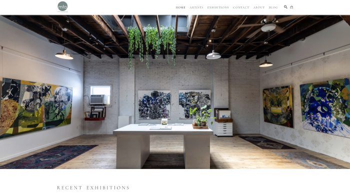 ArtCloud Website Examples